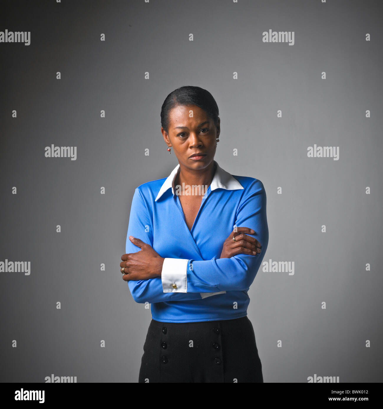 African American female business woman executive Stock Photo - Alamy
