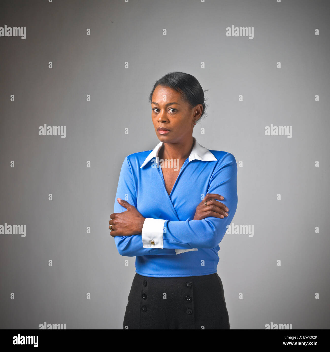 African American female business woman executive Stock Photo - Alamy