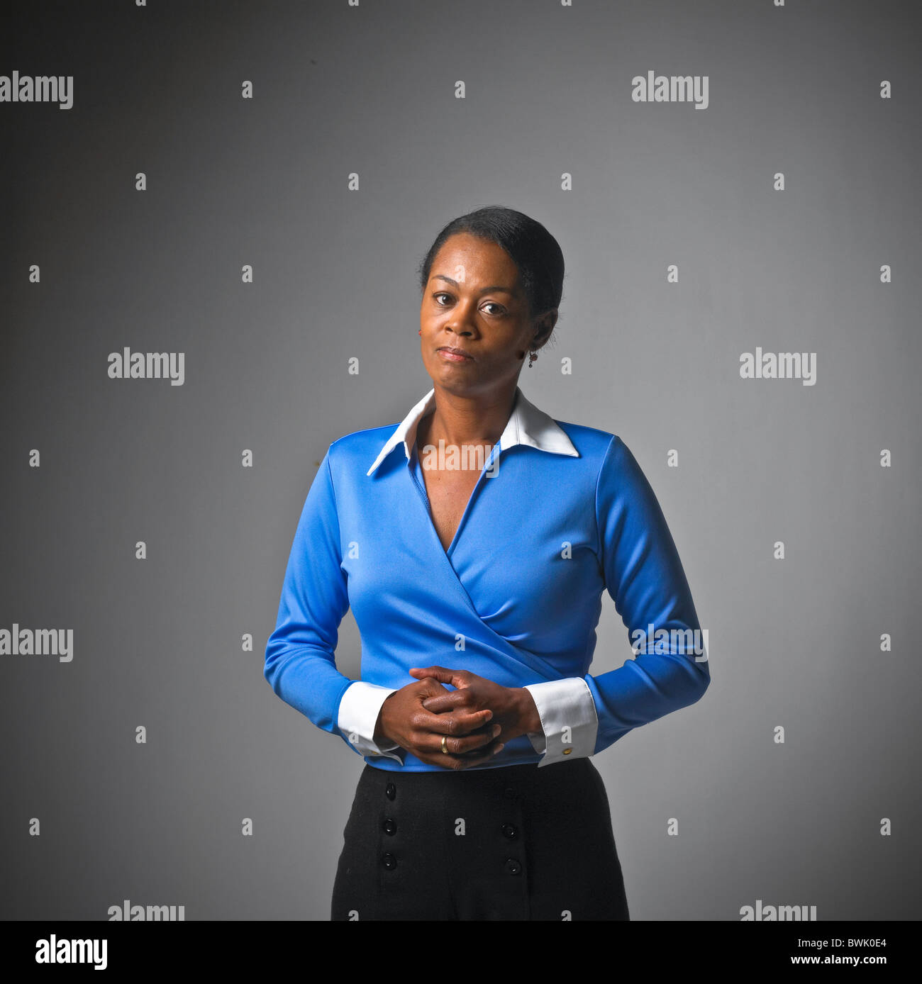 African American female business woman executive Stock Photo - Alamy