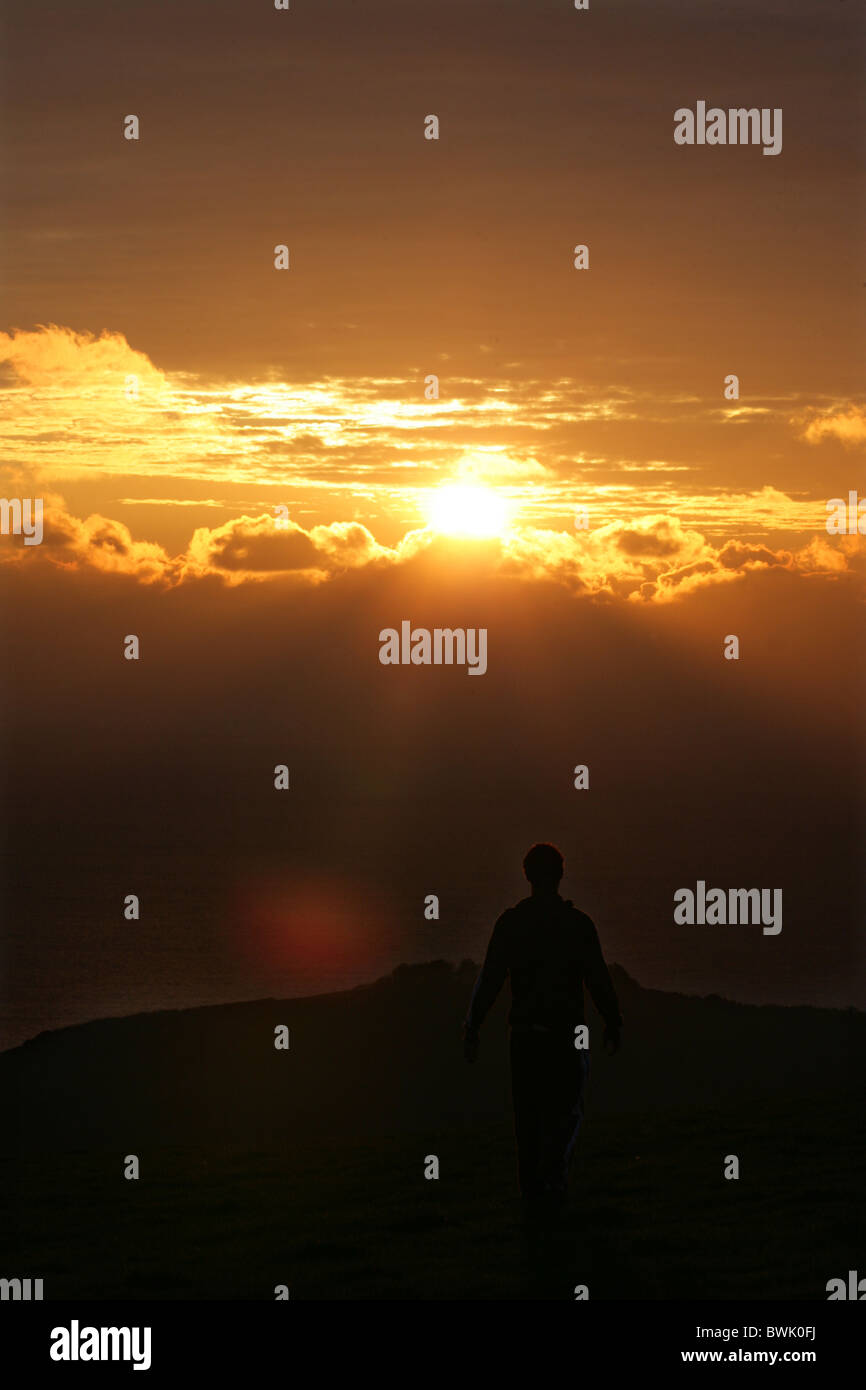 Walking at the sunset hi-res stock photography and images - Alamy