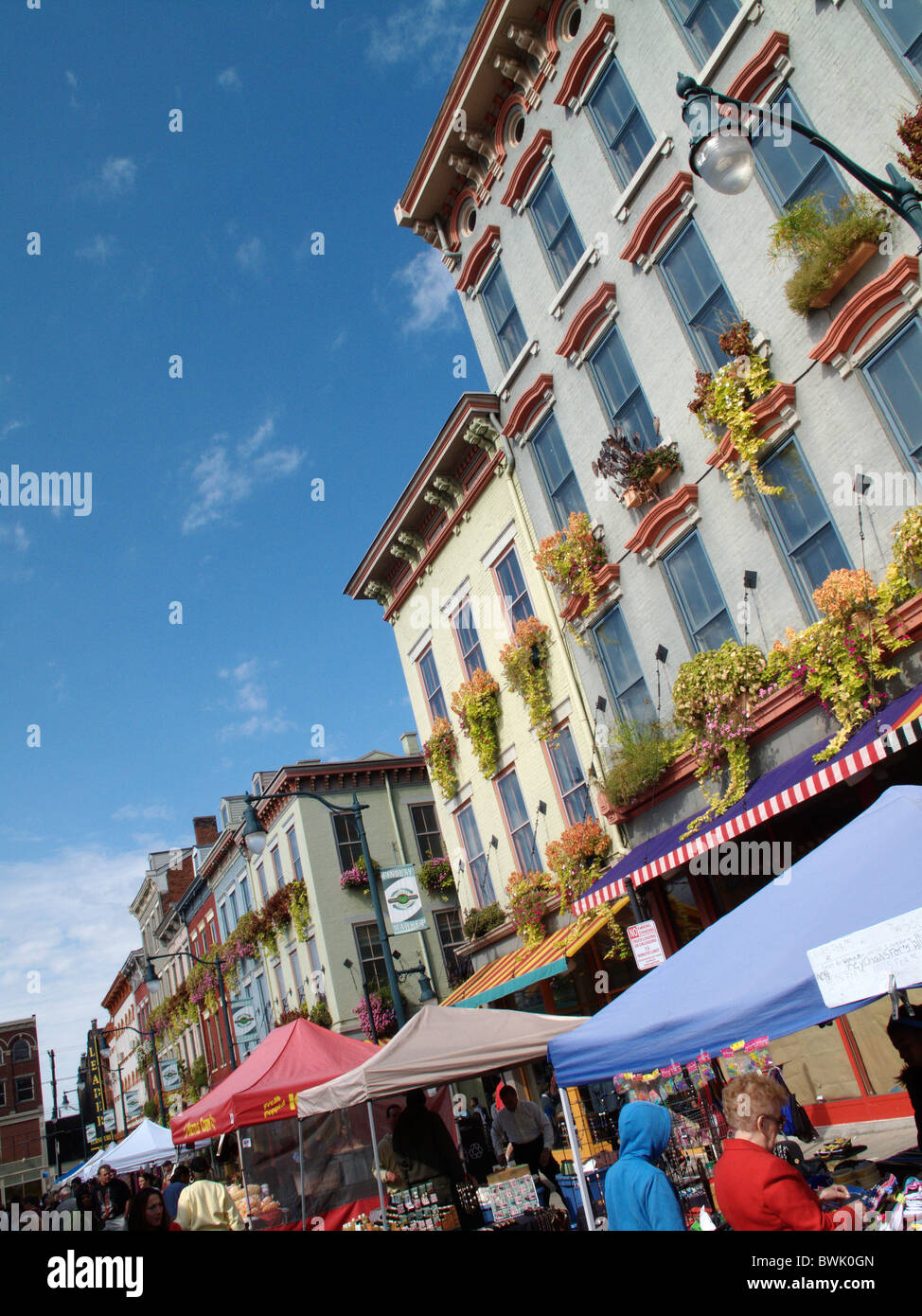 The historic Findlay Market in Cincinnati in Ohio, United States of ...