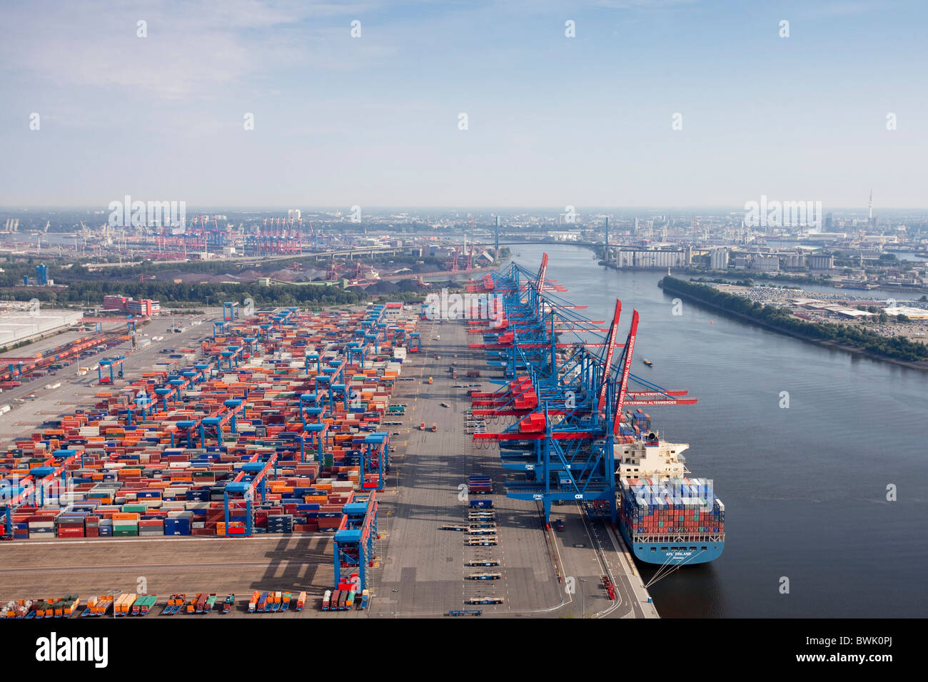 Hamburg germany container ship container hi-res stock photography and ...