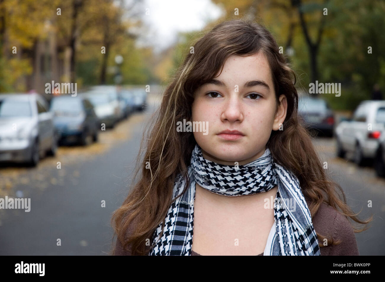 A young girl in Berlin, Germany Stock Photo - Alamy