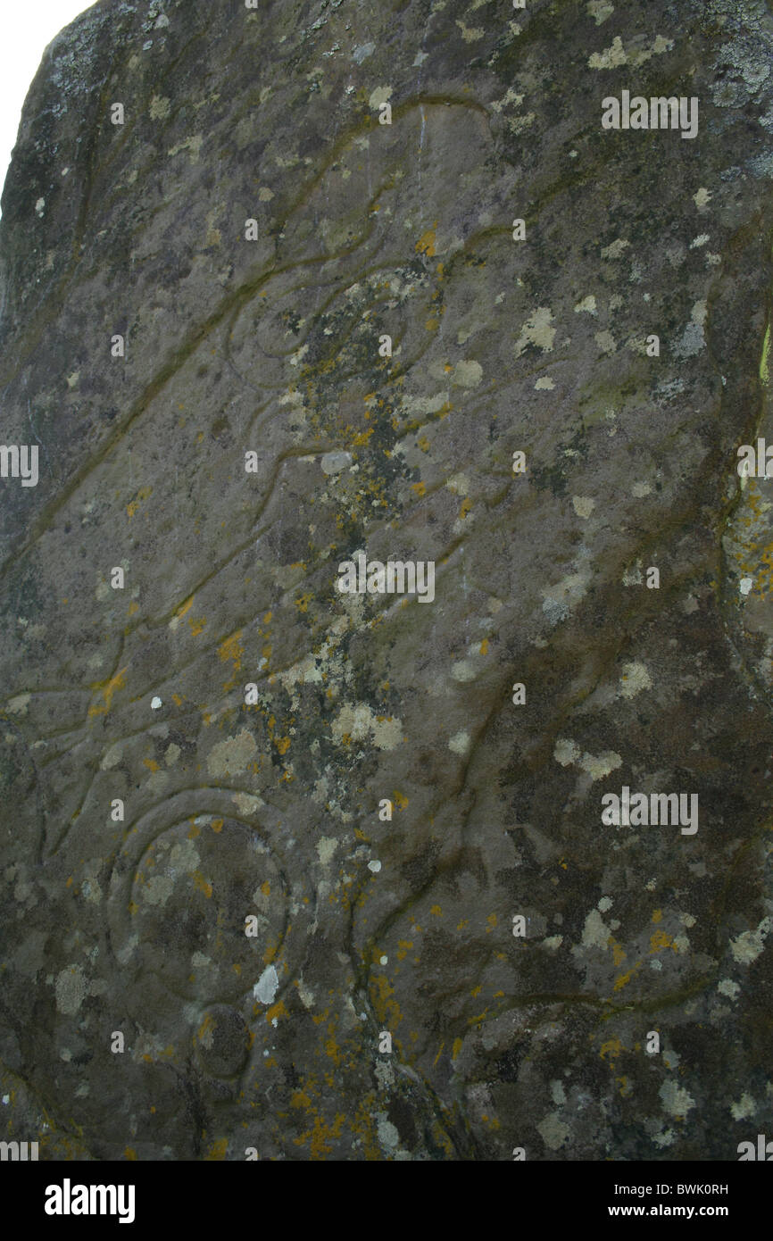 Glamis pictish symbols Stock Photo - Alamy