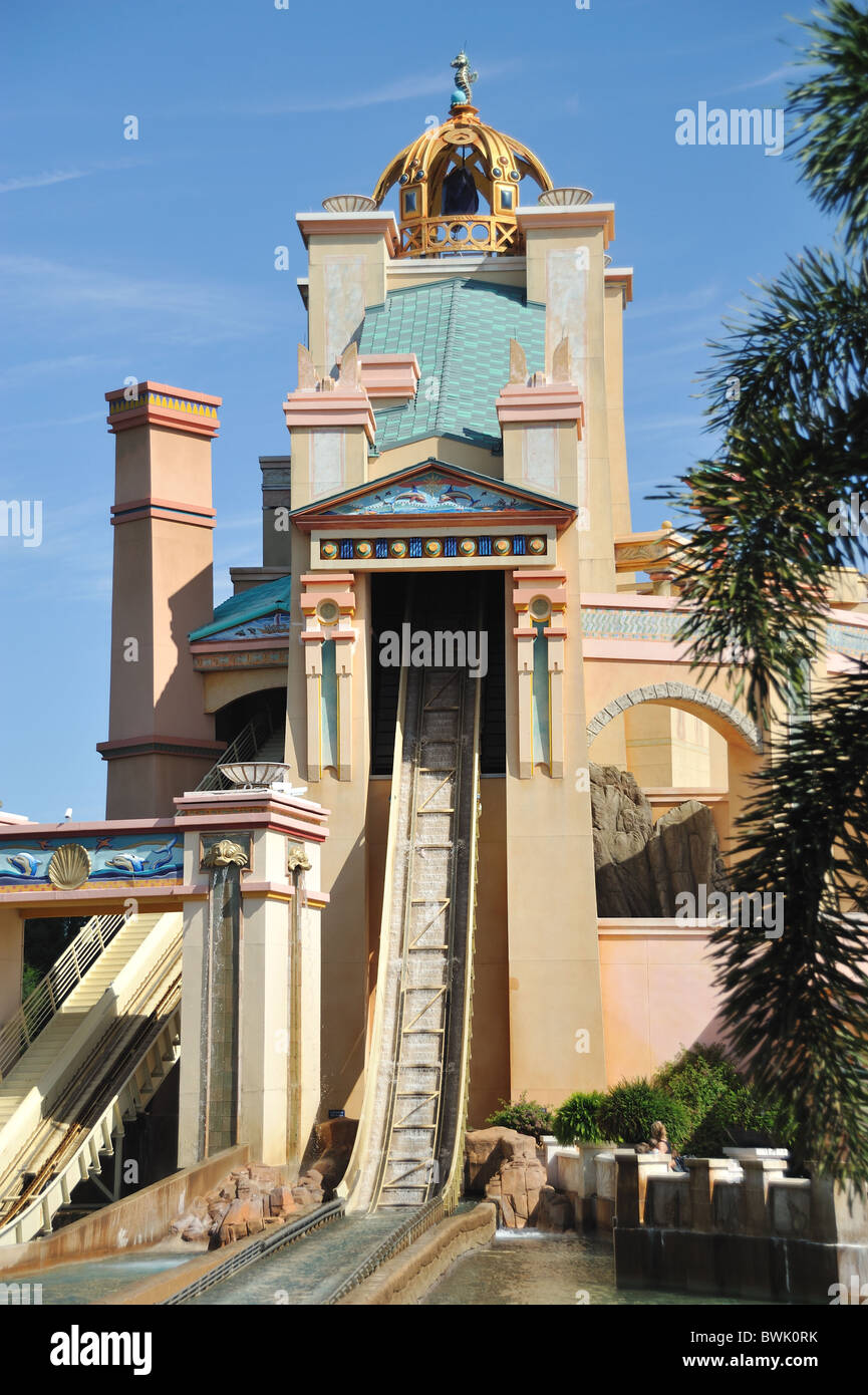 Seaworld Florida Journey to Atlantis attraction Stock Photo - Alamy