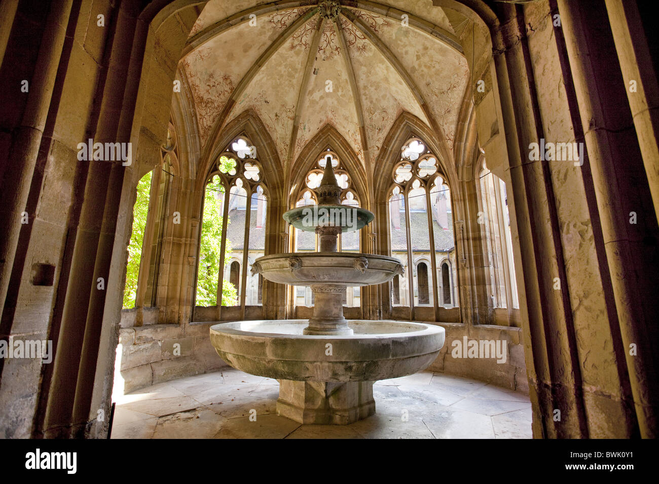 Lavatorium, cloister, Cistercian monastery, Maulbronn, Baden ...
