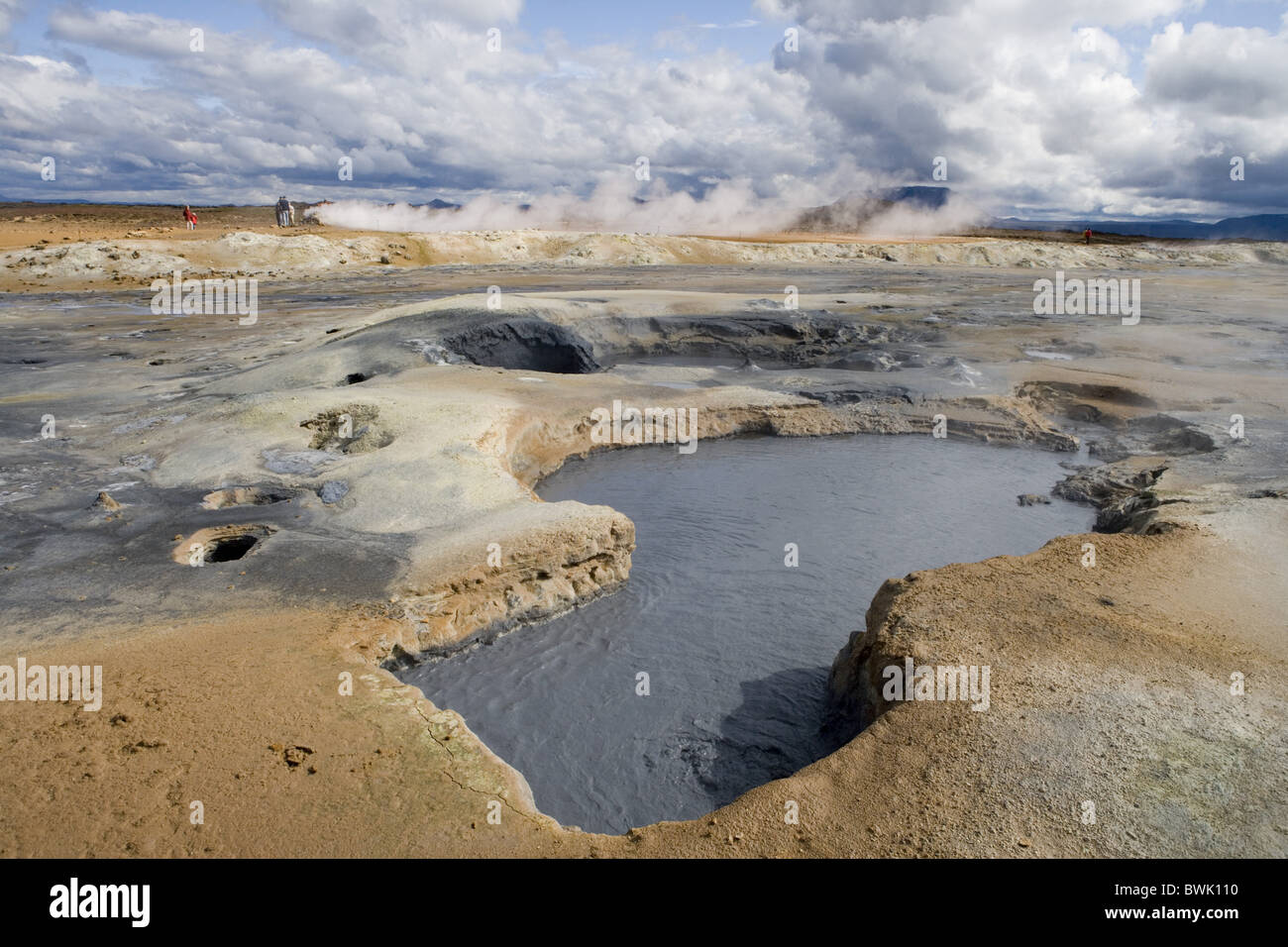 Landscape at Krafla Geothermal Area, Krafla, Nordurland Eystra, Iceland ...