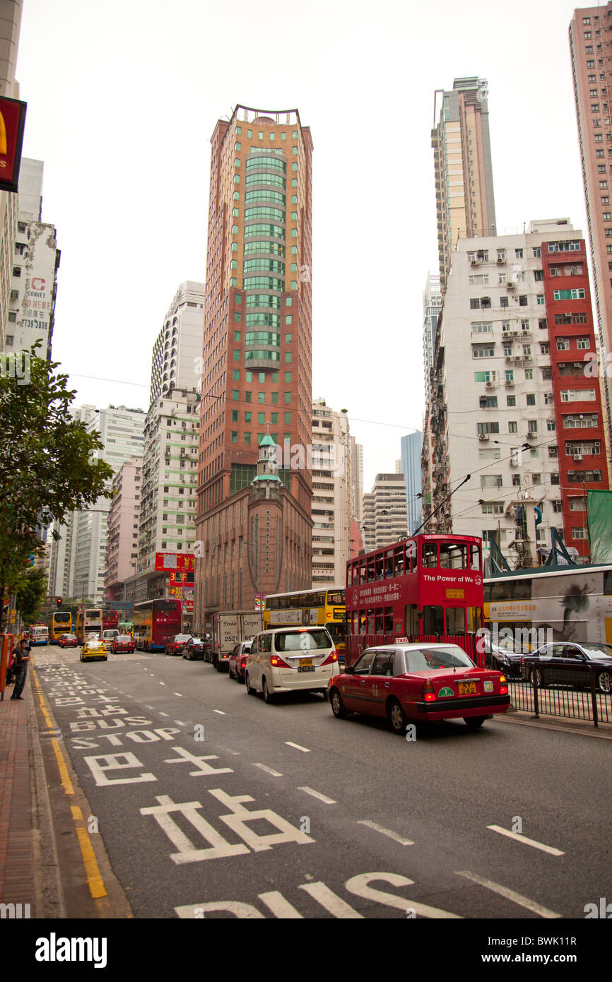Looking at Hong Kong's tram transport system, double decker tram in The ...