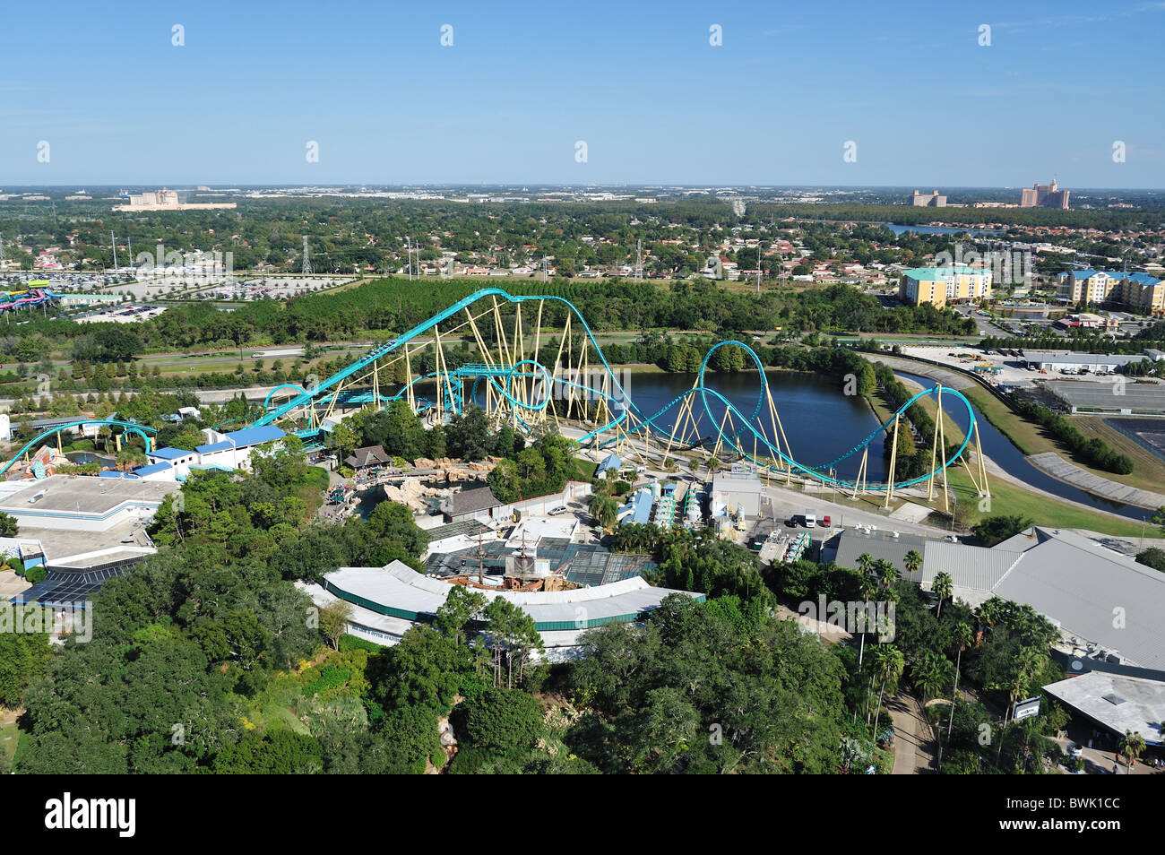 Aerial View of Seaworld Florida Stock Photo - Alamy
