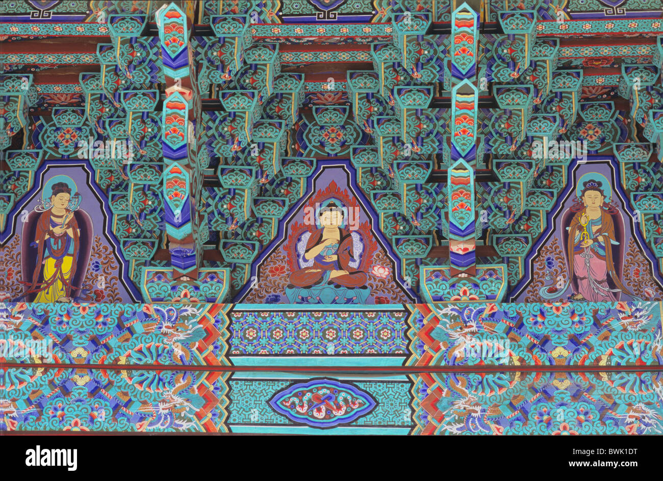 Asia South Korea Sunchon architecture temple Songgwangsa religion ...