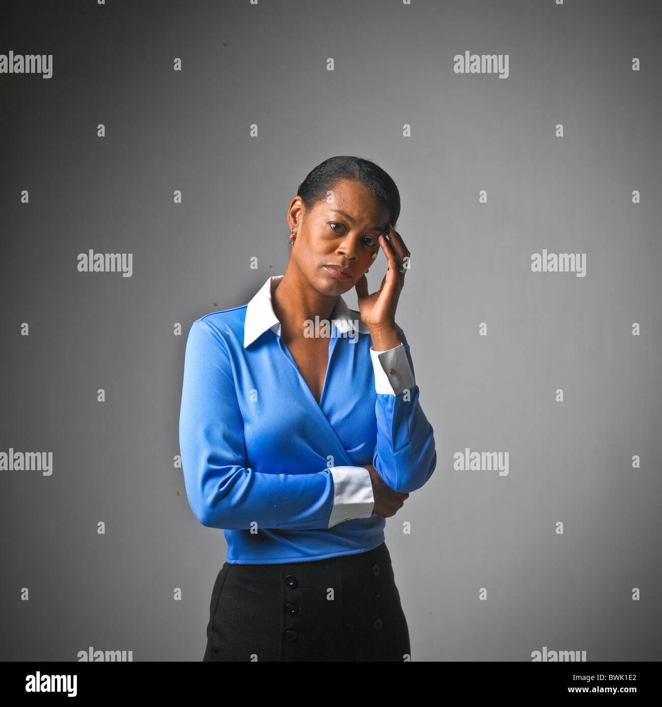 African American female business woman executive Stock Photo - Alamy