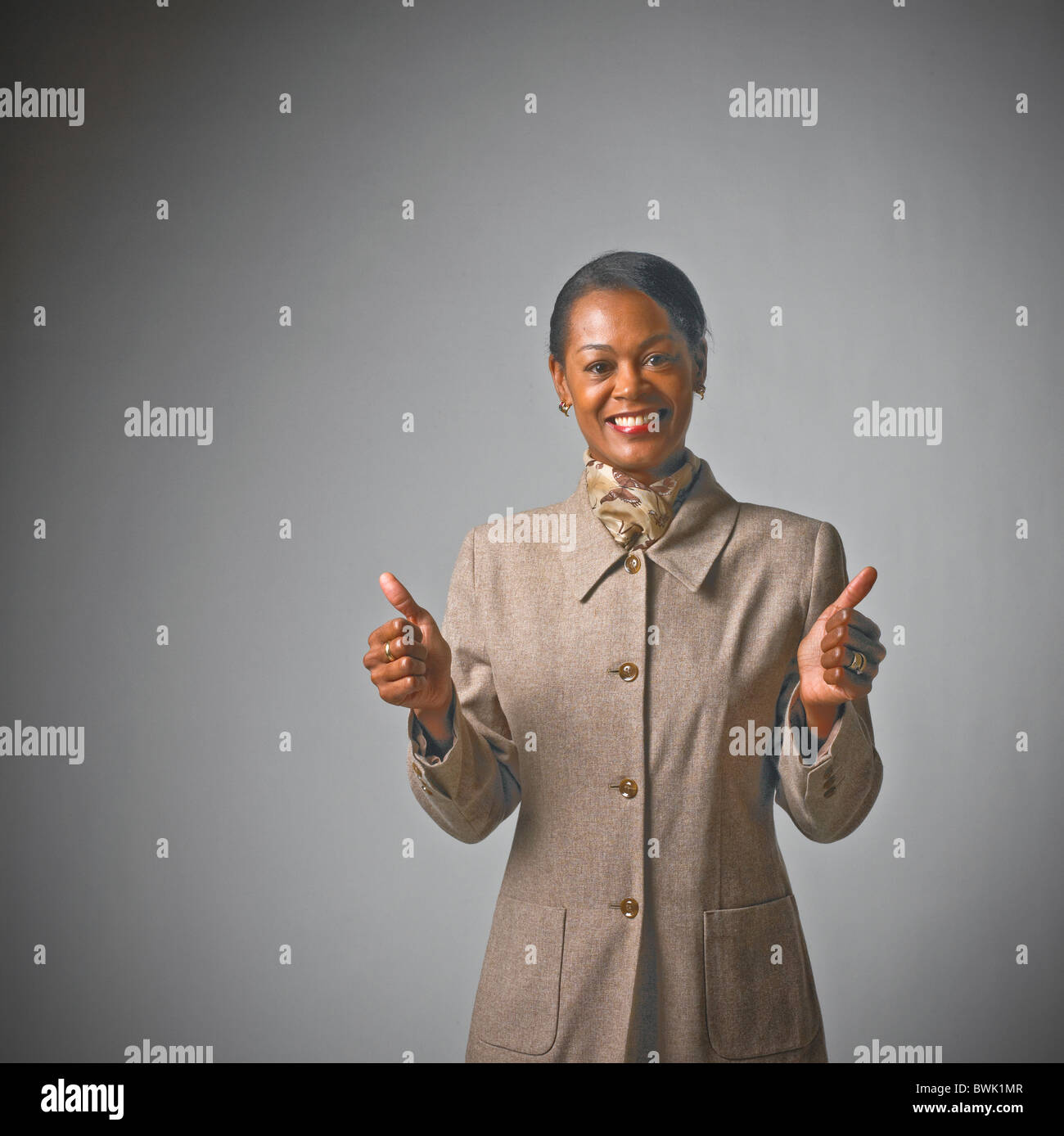 African American female business woman executive Stock Photo - Alamy