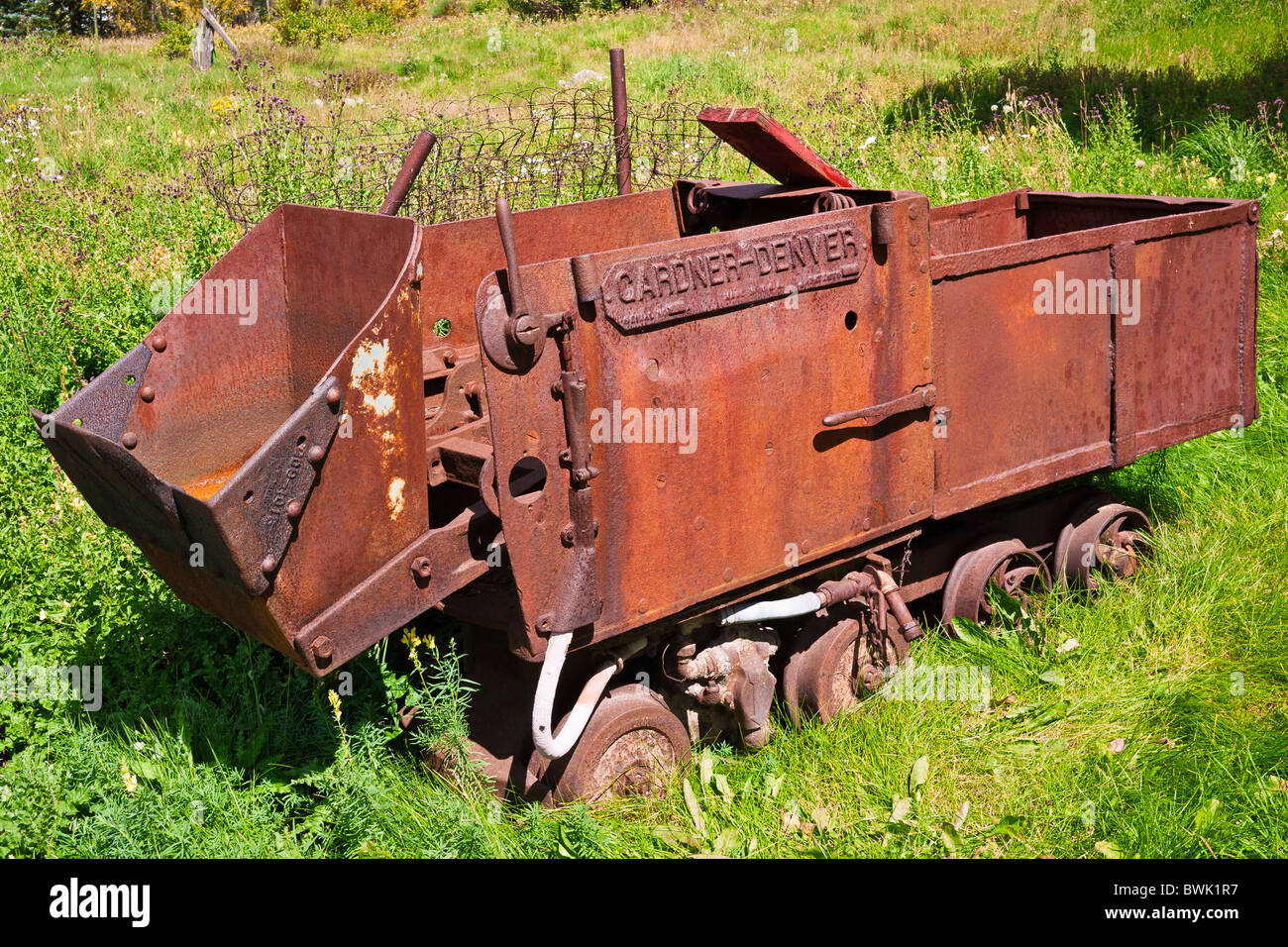 Ore cars, Rico, Colorado Stock Photo - Alamy