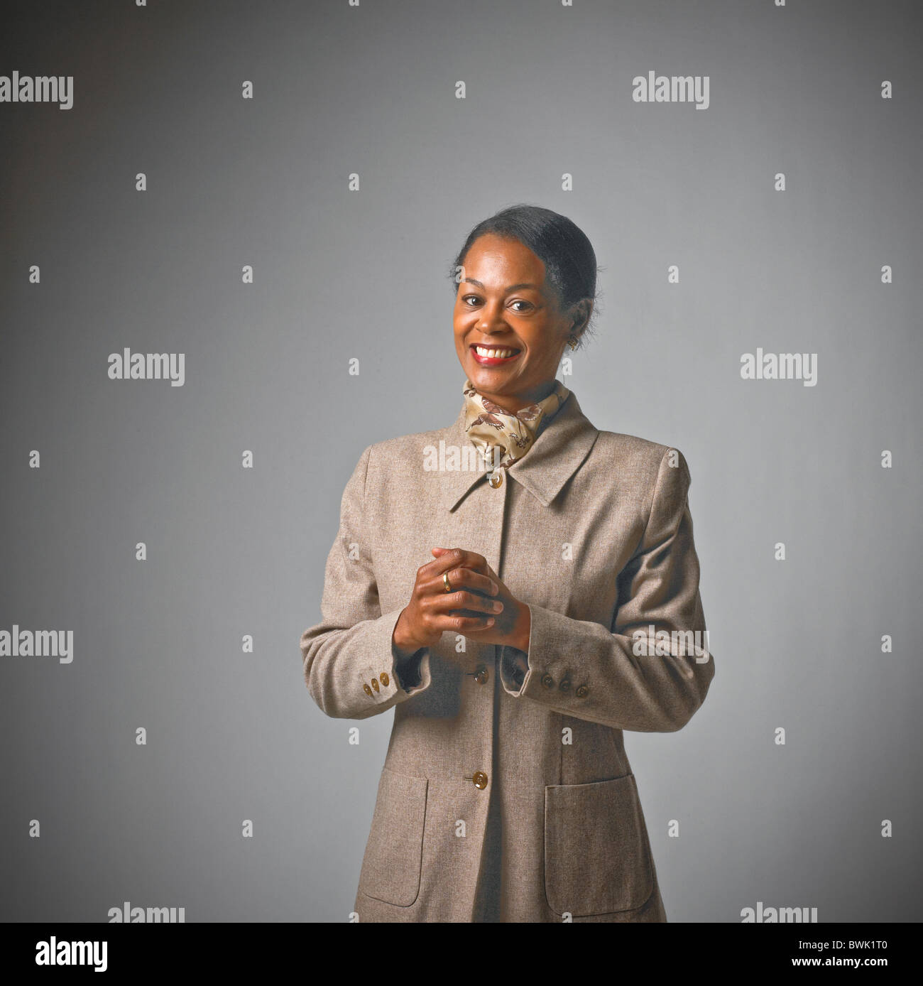African American female business woman executive Stock Photo - Alamy