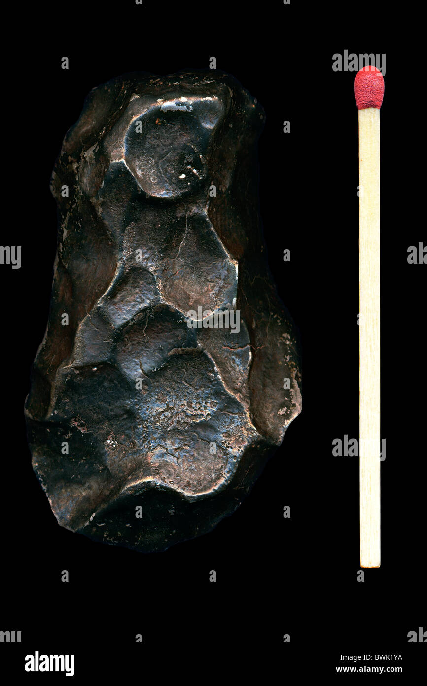 An iron meteorite sample (Eastern Siberia - Russia) with regmaglypts ...