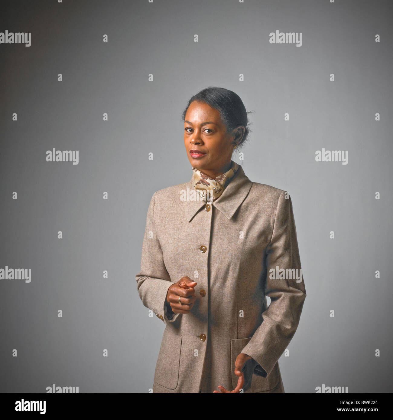 African American female business woman executive Stock Photo - Alamy