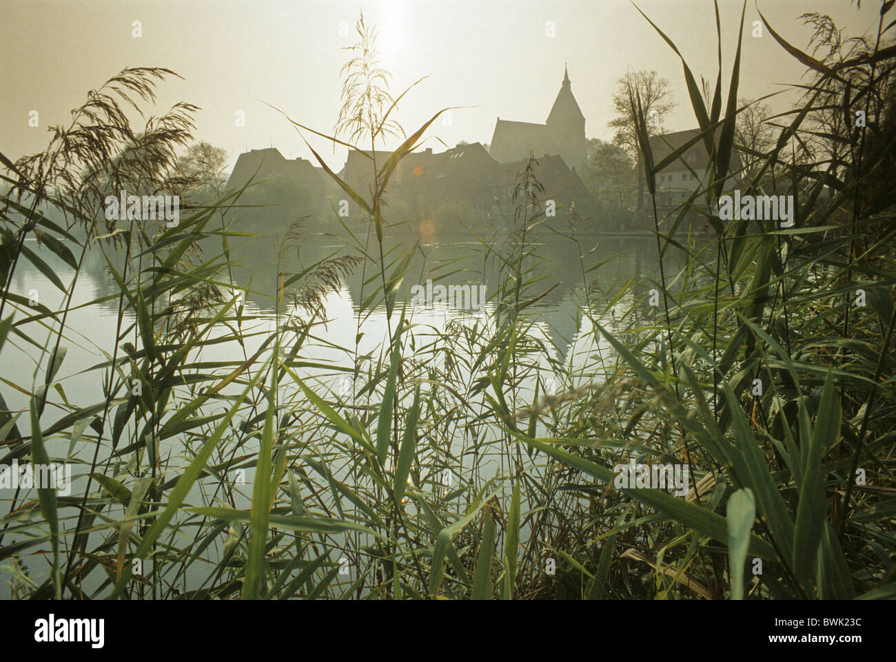 View towards town moelln herzogtum hi-res stock photography and images ...
