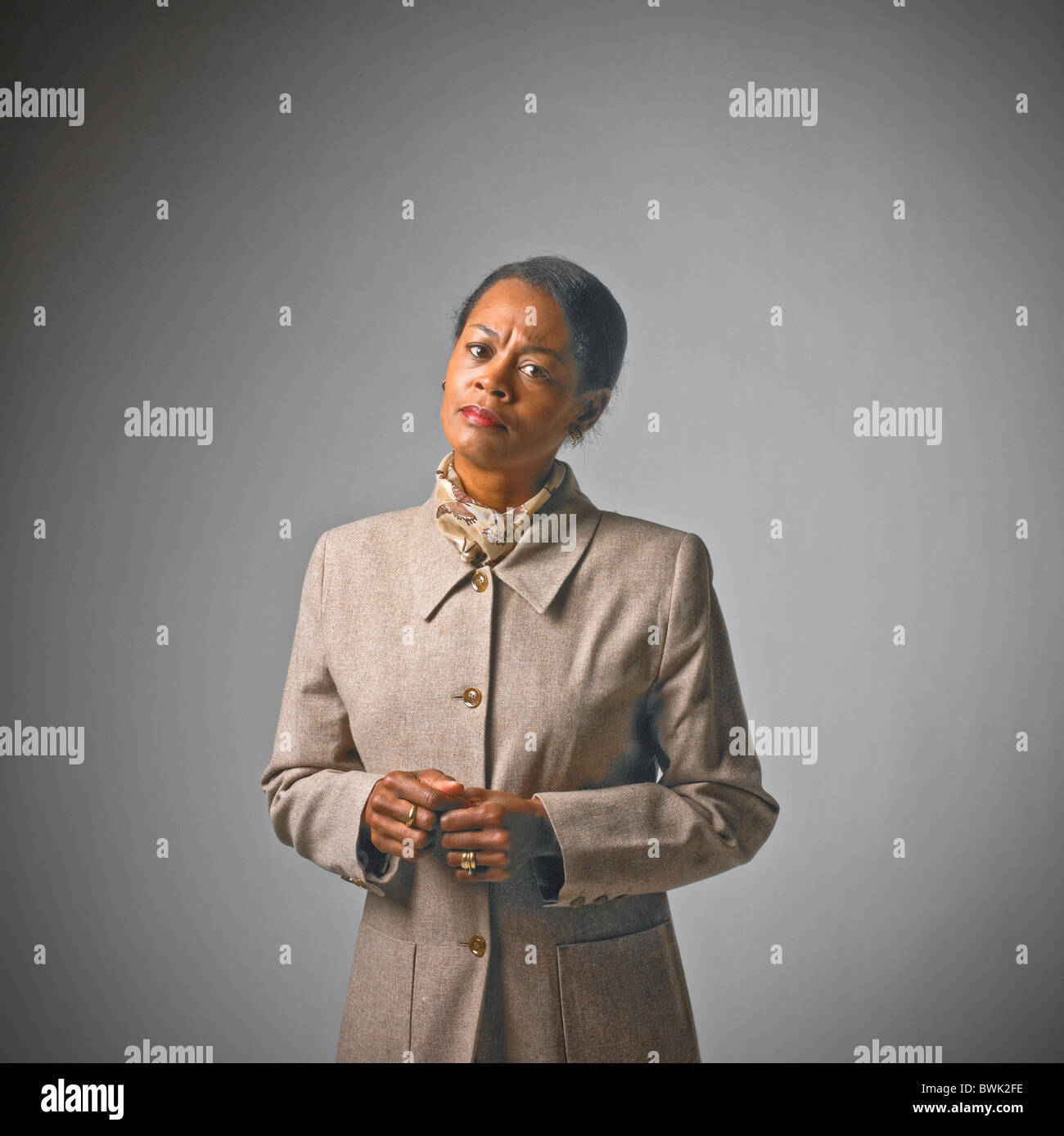 African American female business woman executive Stock Photo - Alamy