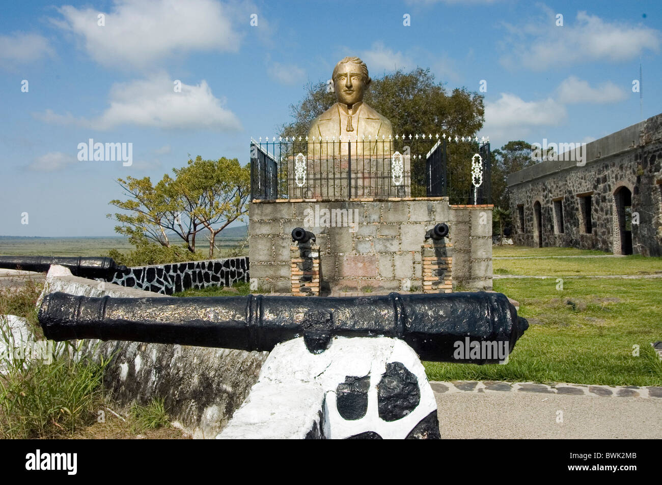 Fort at Cerro de San Basilio Overlook cannons San Blas Mexico Central ...