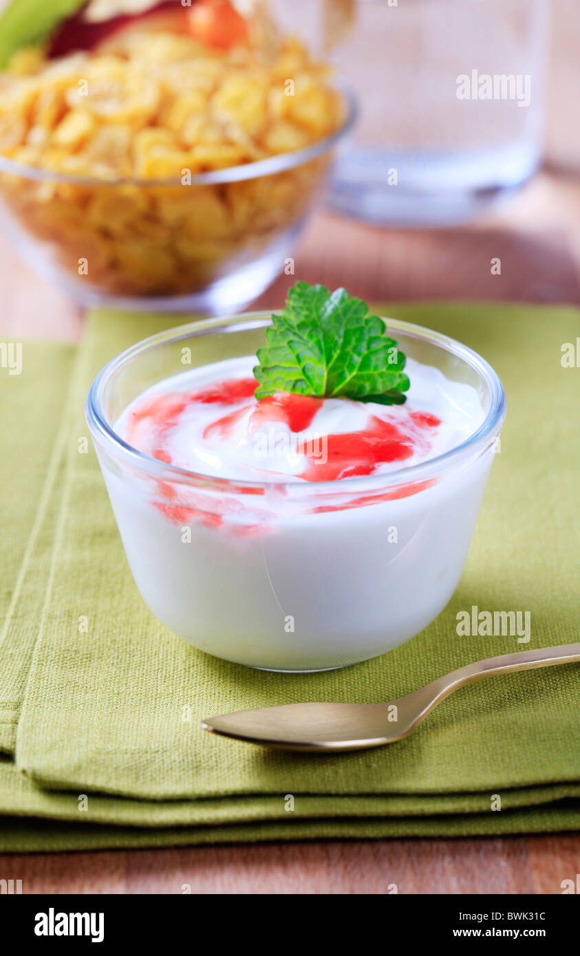 Yogurt fruit flakes hi-res stock photography and images - Alamy