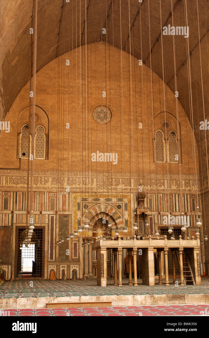 Madrasa inside Islam architecture sultan Hassan mosque Cairo Egypt ...