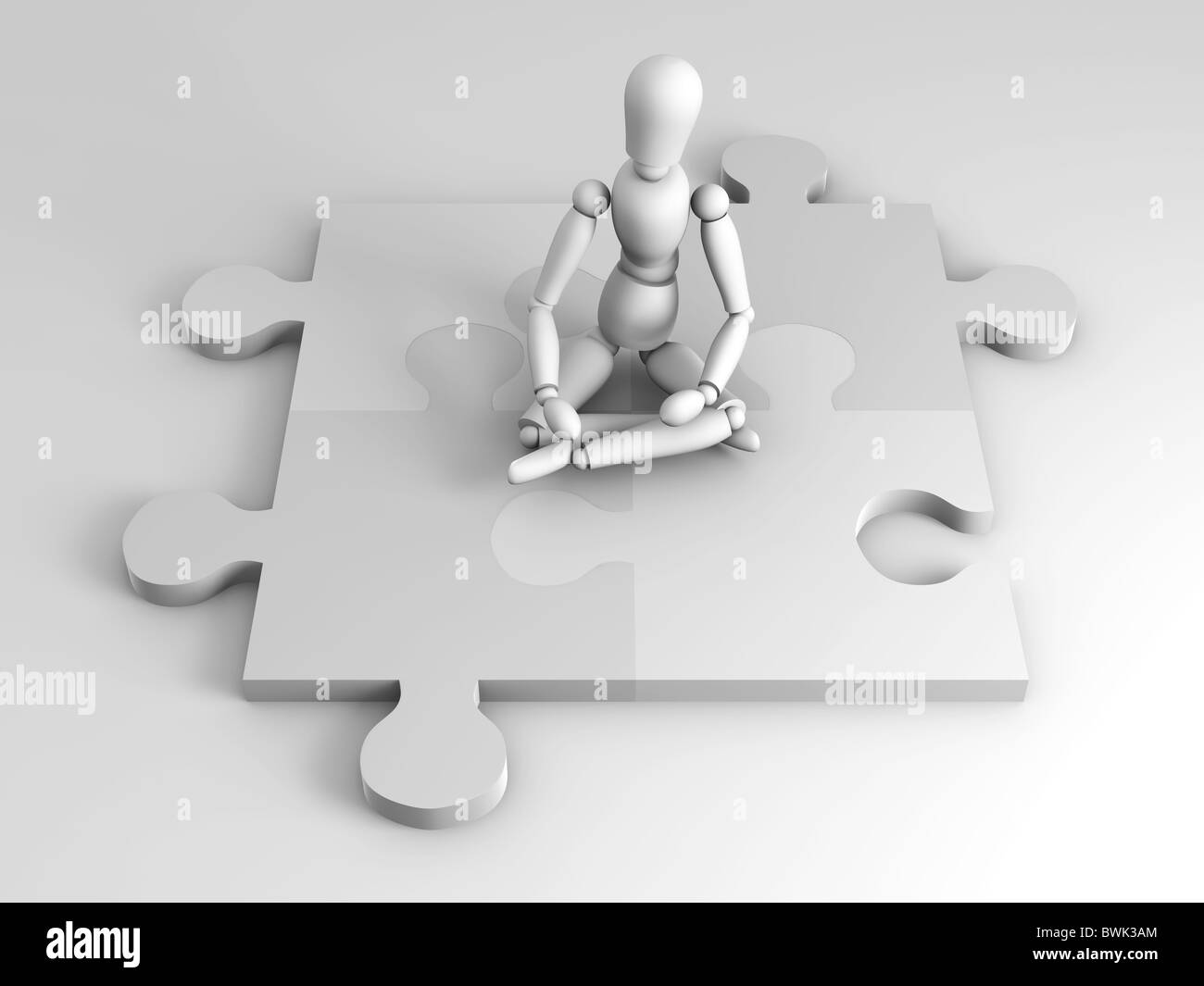 3d combination puzzle Black and White Stock Photos & Images - Alamy