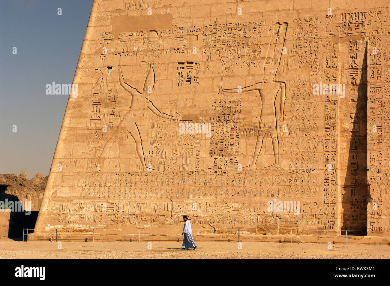funerary temples Ramses III Medinet Habu temple Thebes west Luxor Egypt ...
