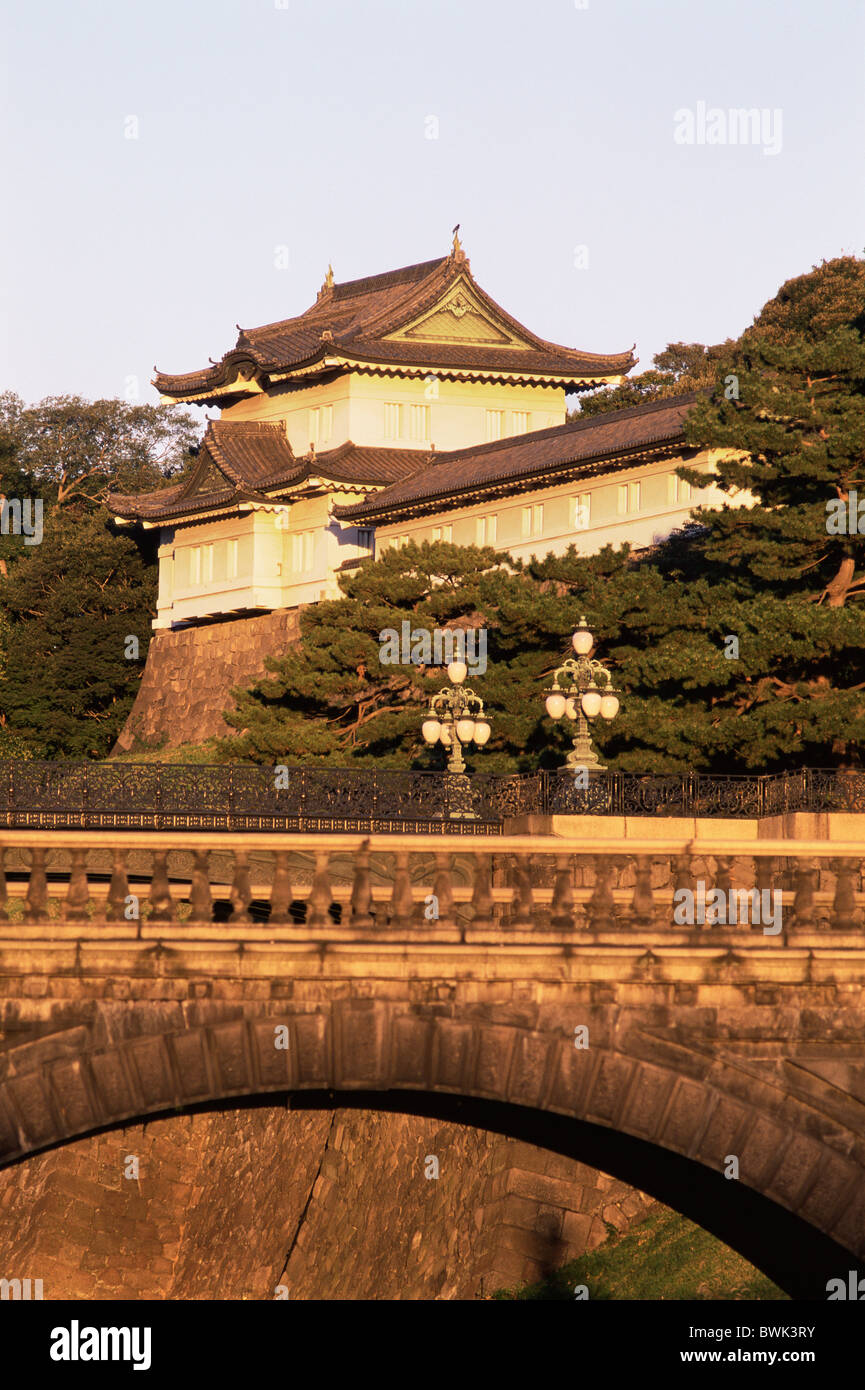 Japan Asia Honshu Tokyo Nijubashi Nijubashi Bridge Imperial Palace ...