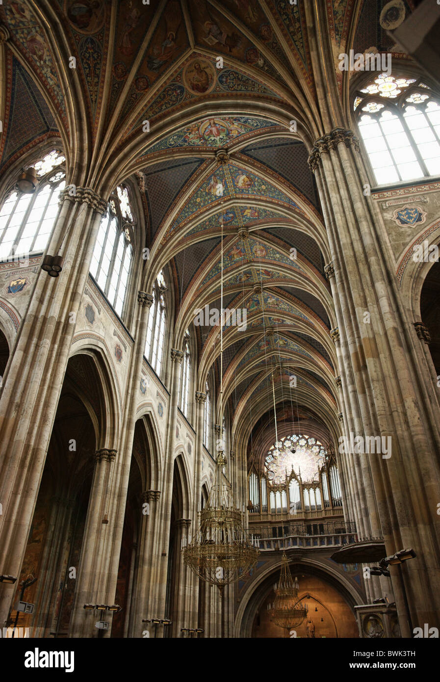 Interior view of the Votive church, Vienna, Austria Stock Photo - Alamy