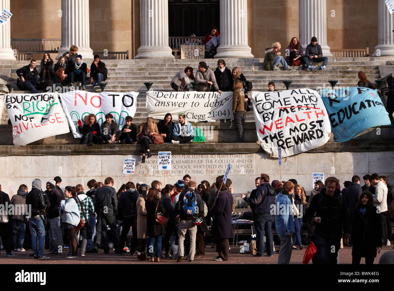 Tuition fee protest london hi-res stock photography and images - Alamy