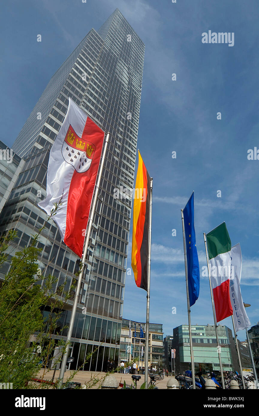 Cologne Mediapark Cologne tower highrise towerblock multistory high ...