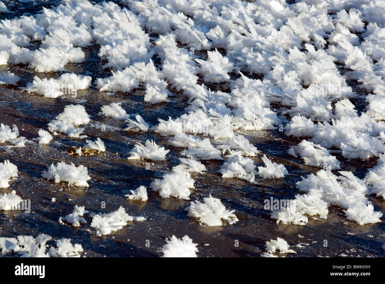 frost ice ice-crystals crystallization cold winter structure nature ...