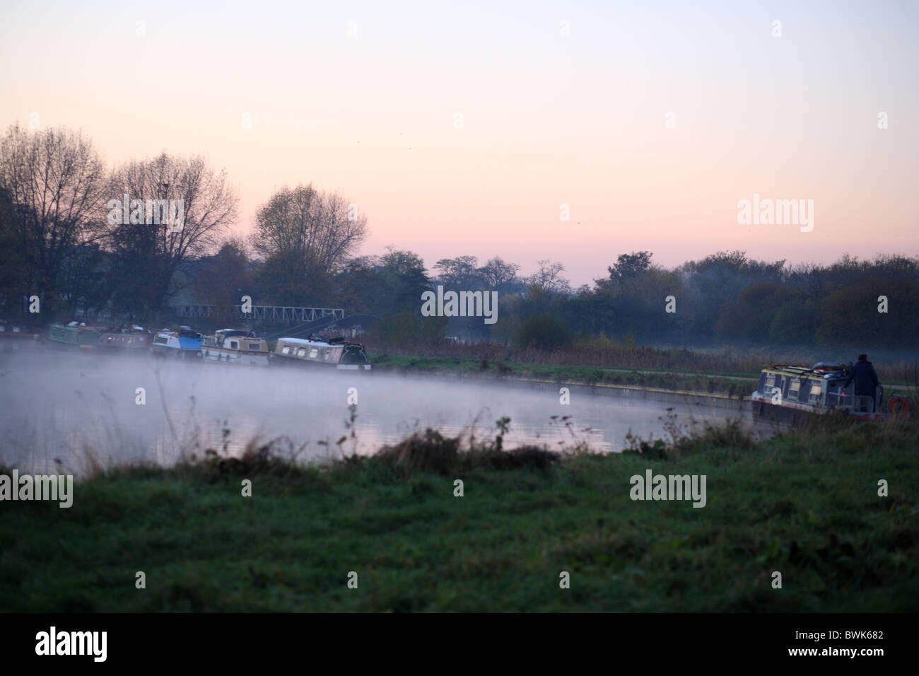mist over the river Stock Photo - Alamy