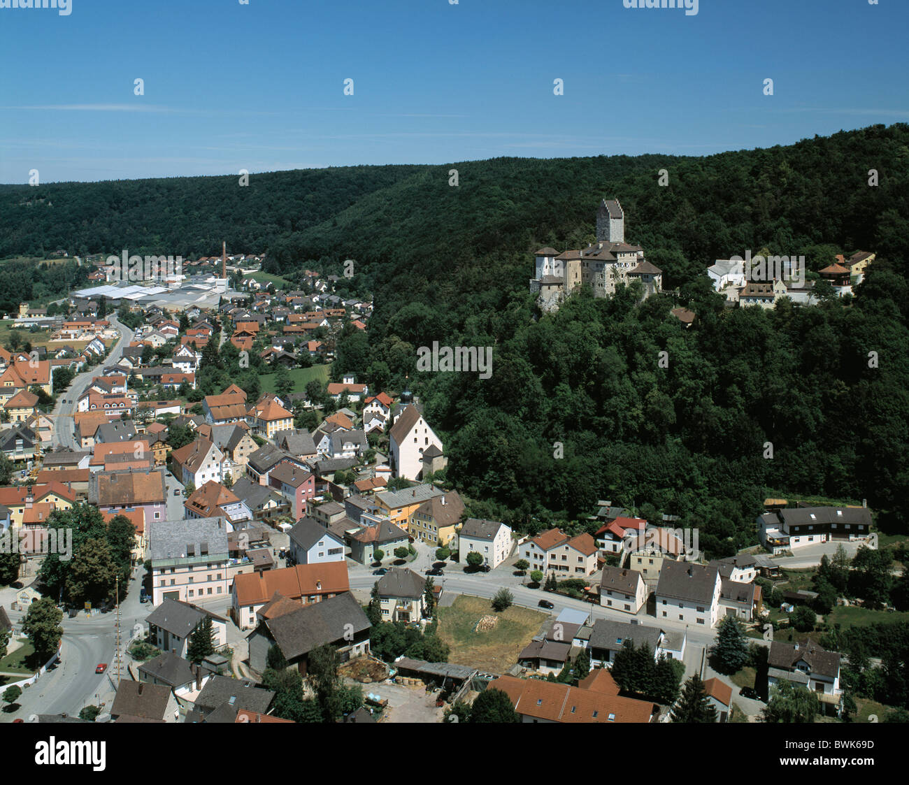 castle Kipfenberg forest scenery town panorama Kipfenberg nature ...
