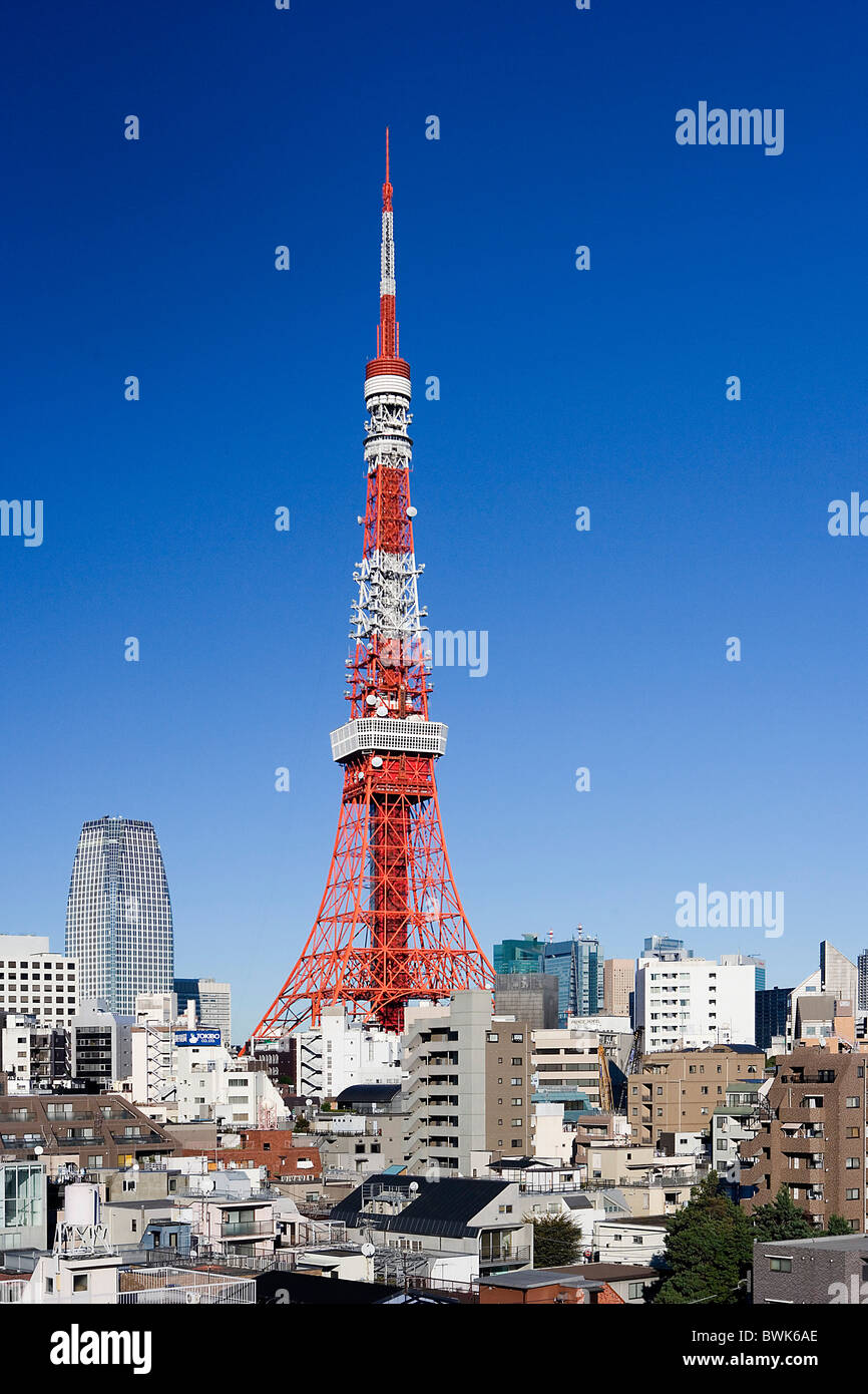 Japan Asia Tokyo Tokyo Tower tower rook town city Stock Photo - Alamy