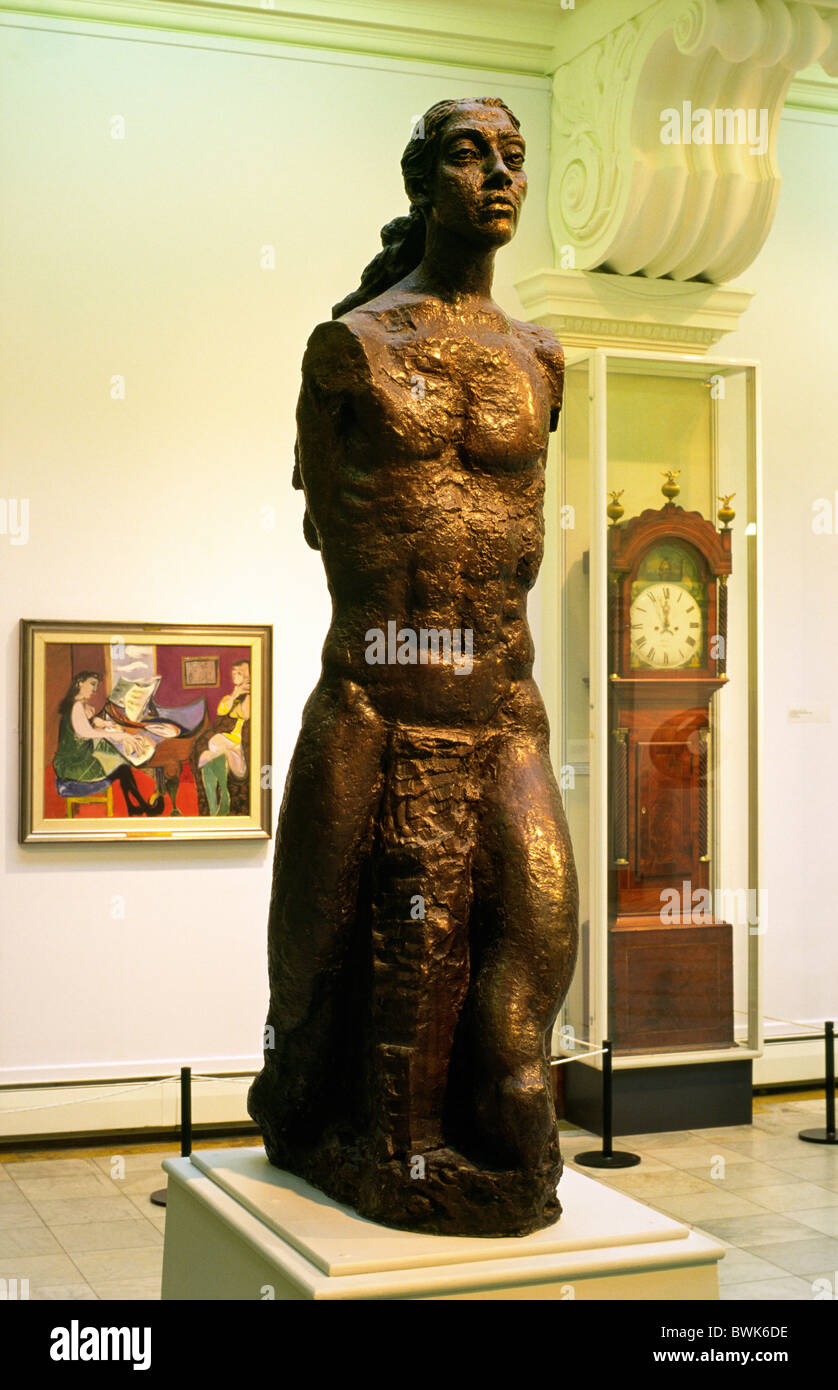 Glynn Vivian Art Gallery, Swansea, Wales, UK. Interior showing Angel ...