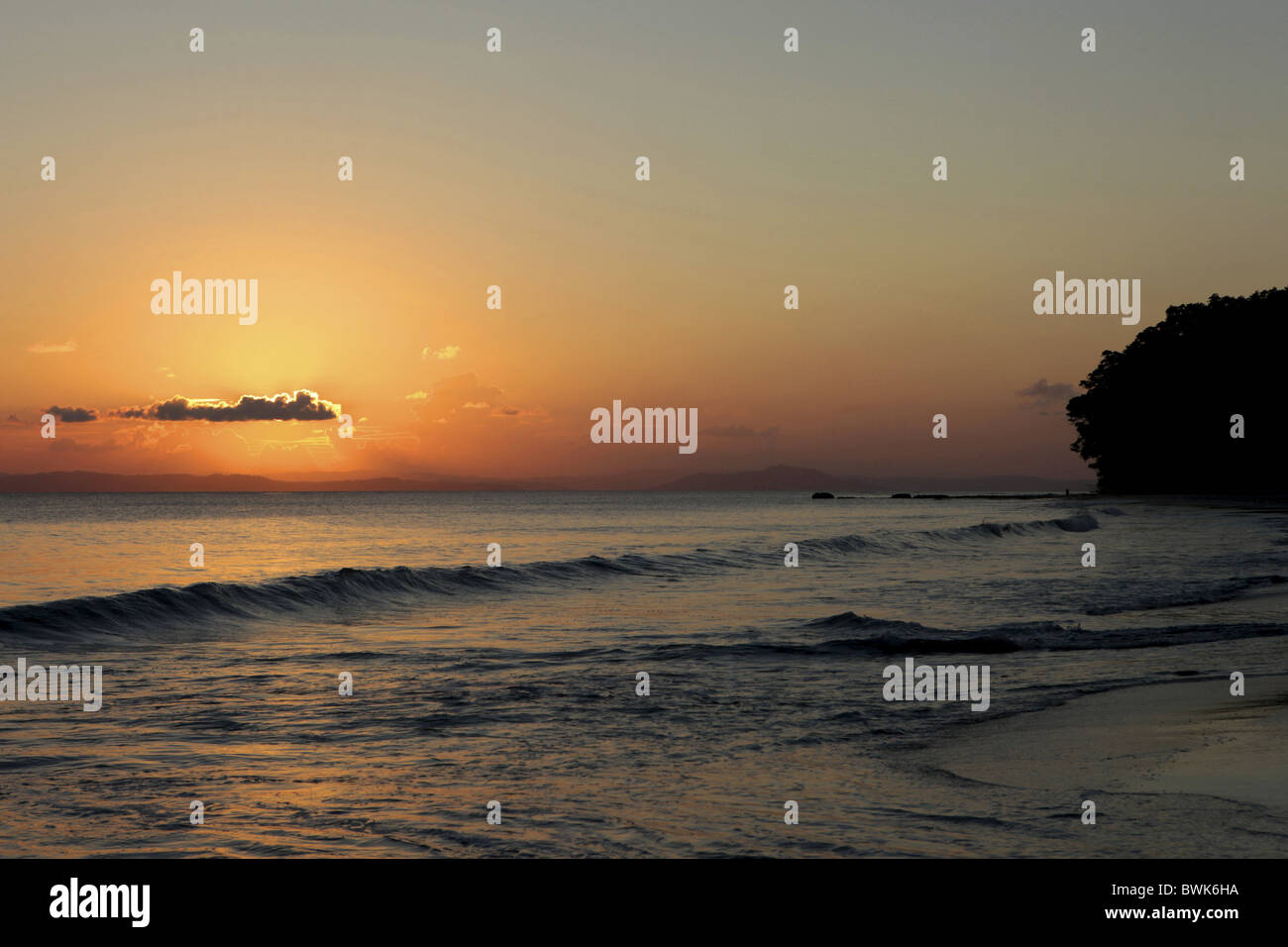 Radha Nagar Beach at sunset, Beach 7, Havelock Island, Andamans, India ...