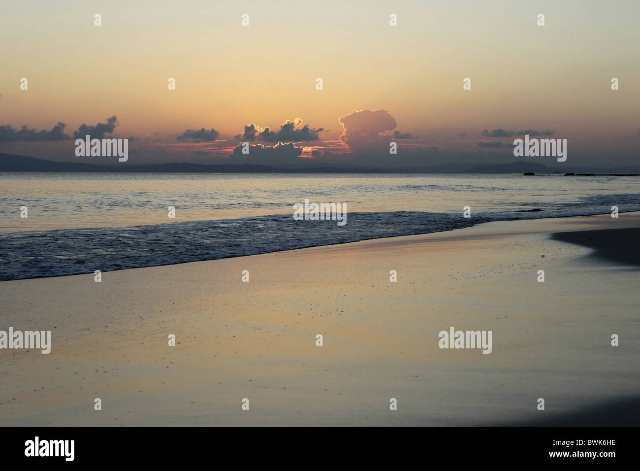 Radha Nagar Beach at sunset, Beach 7, Havelock Island, Andamans, India ...