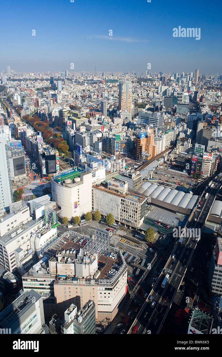 Japan Asia Tokyo Tokyo Shibuya overview town city Stock Photo - Alamy