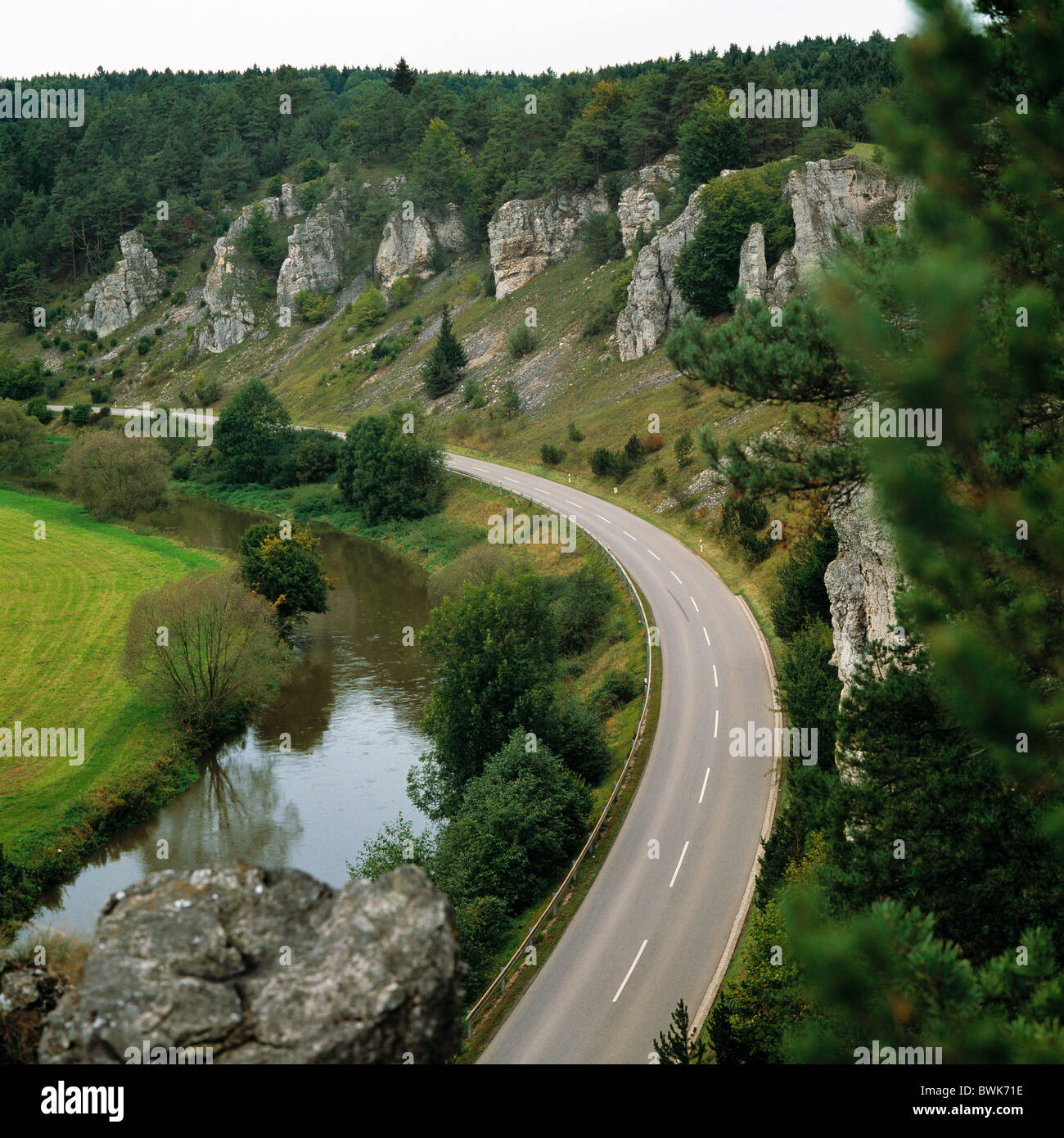 rock formation 12 apostles rock street Solnhofen Altmuehl nature ...