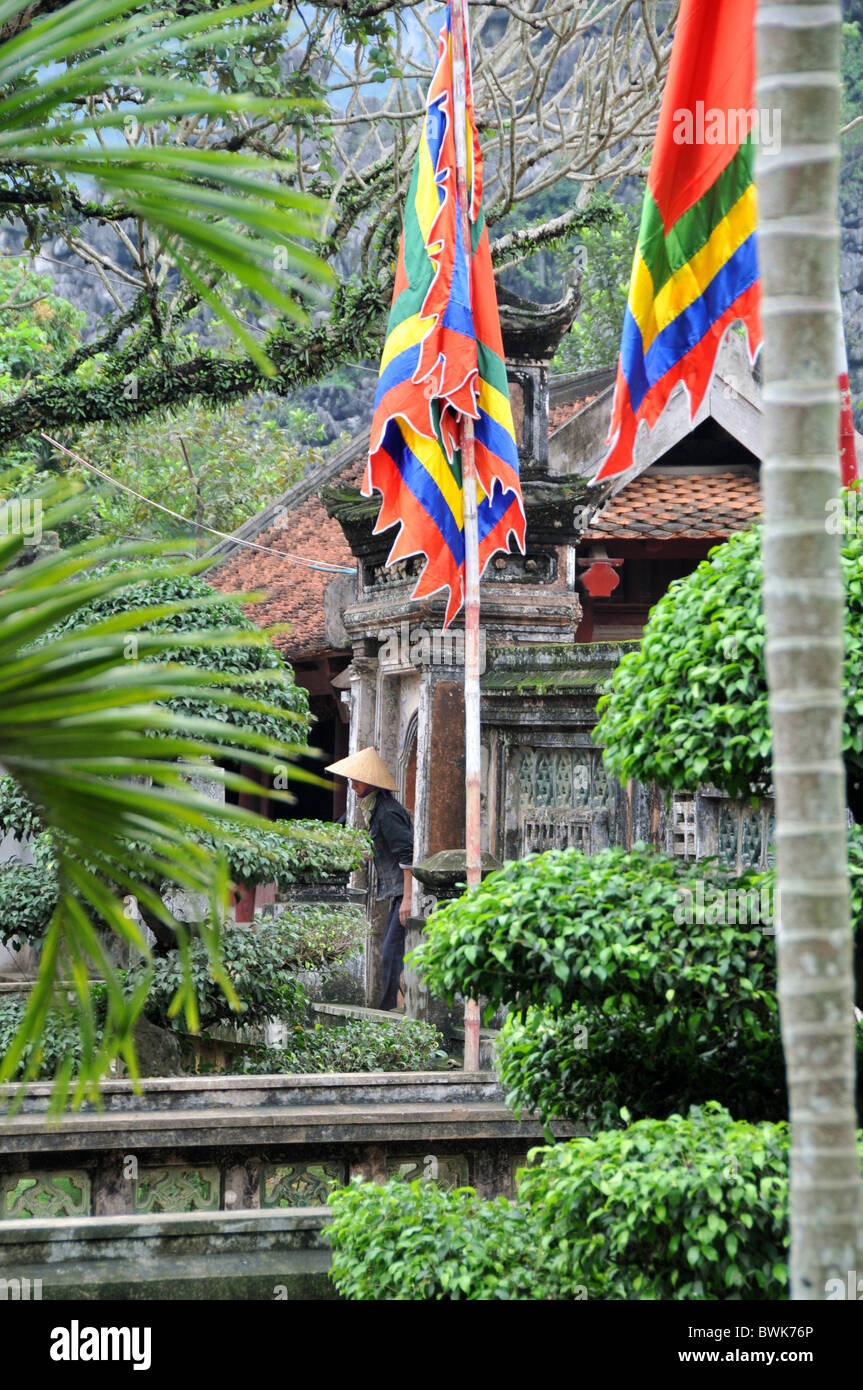 Hoa-Lu temple, Halong bay near Ninh Binh, north Vietnam, Vietnam Stock ...