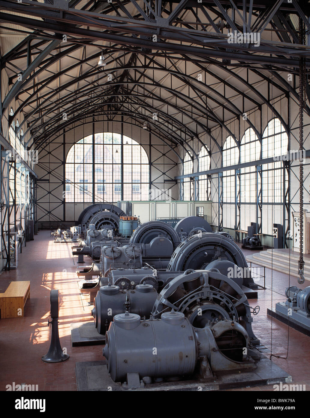 industry machines hall inside factory industrial museum pit Zollern II ...