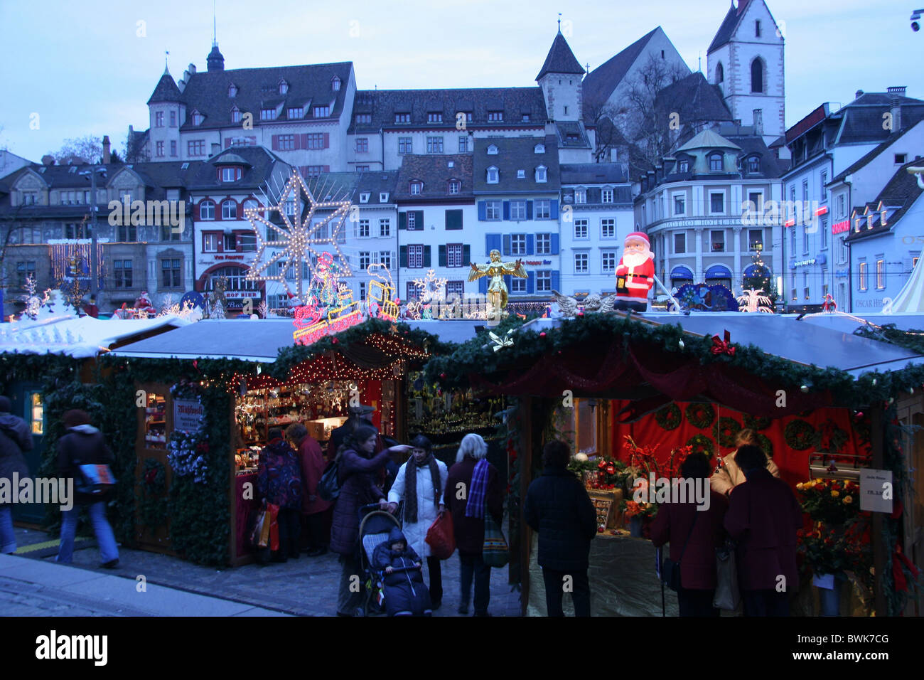 Basel christmas barfusserplatz hi-res stock photography and images - Alamy