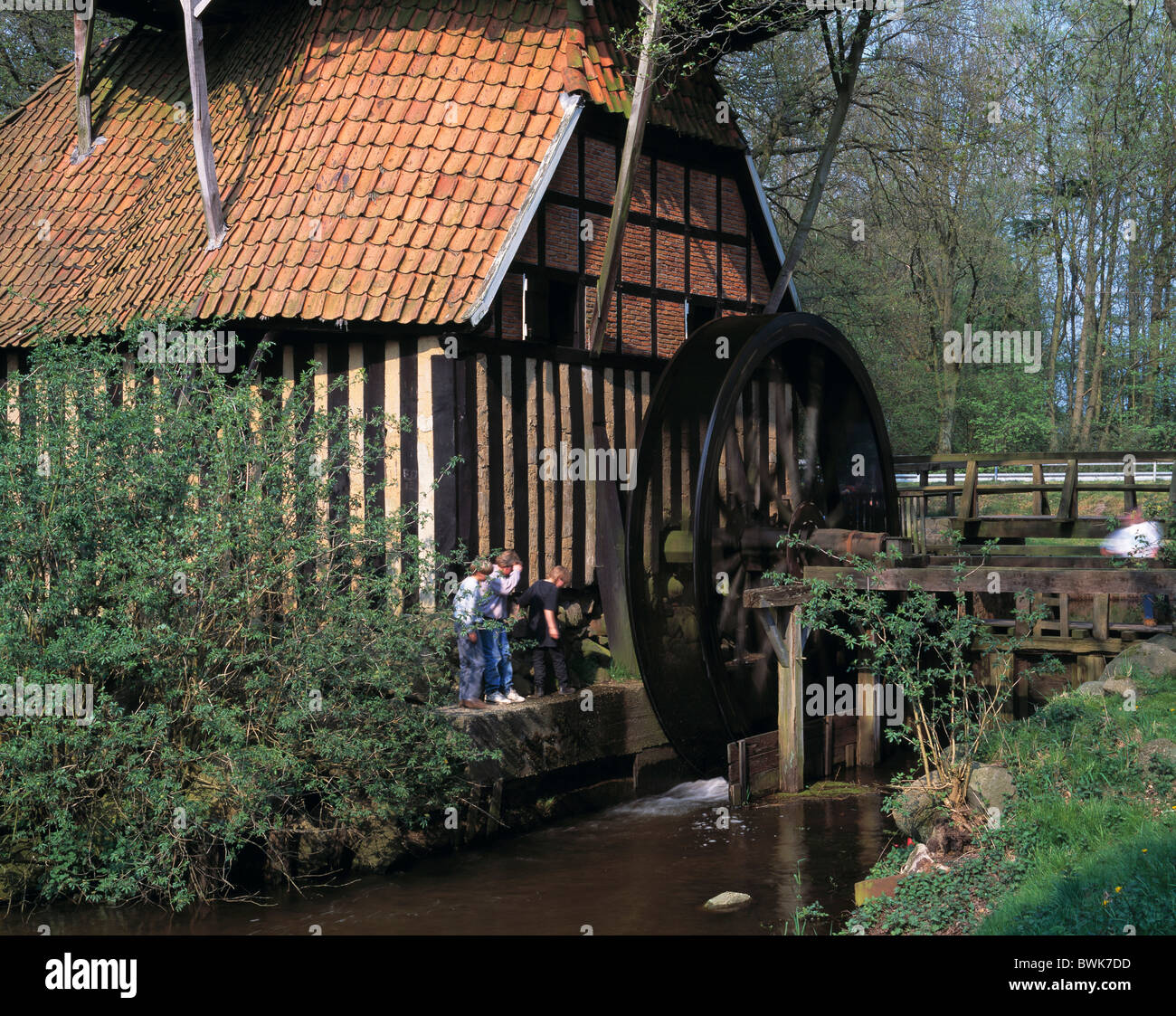 Double water mill hi-res stock photography and images - Alamy