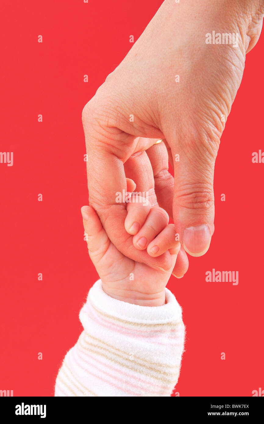 child baby infant baby hand mother hands little hands studio blue ...