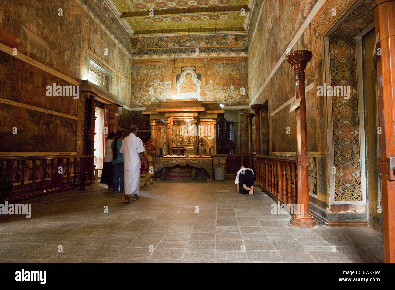 Mural paintings from the 18 Century inside the Kelaniya Raja Maha ...