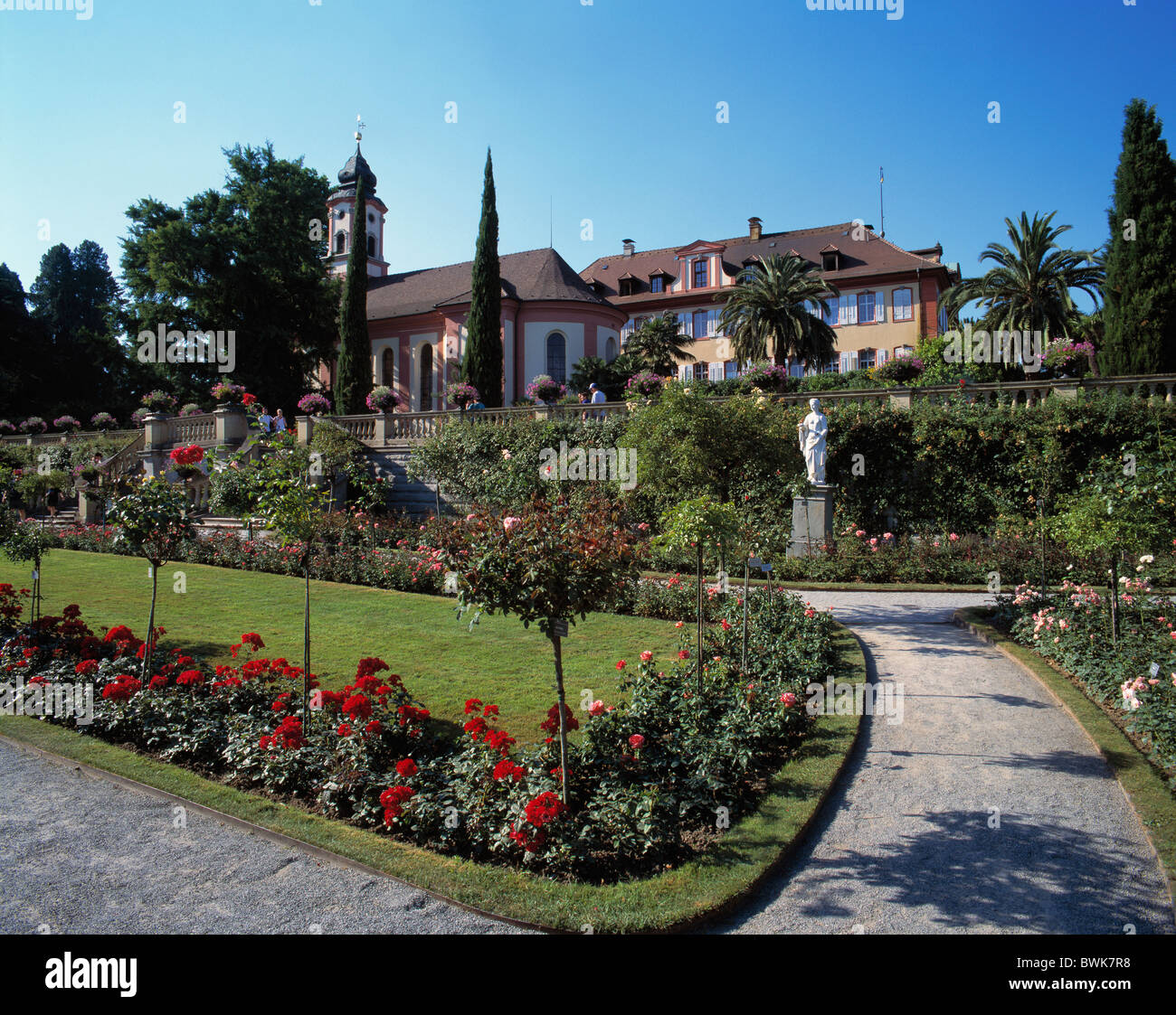 island Mainau castle park castle church castle rose garden Constance ...