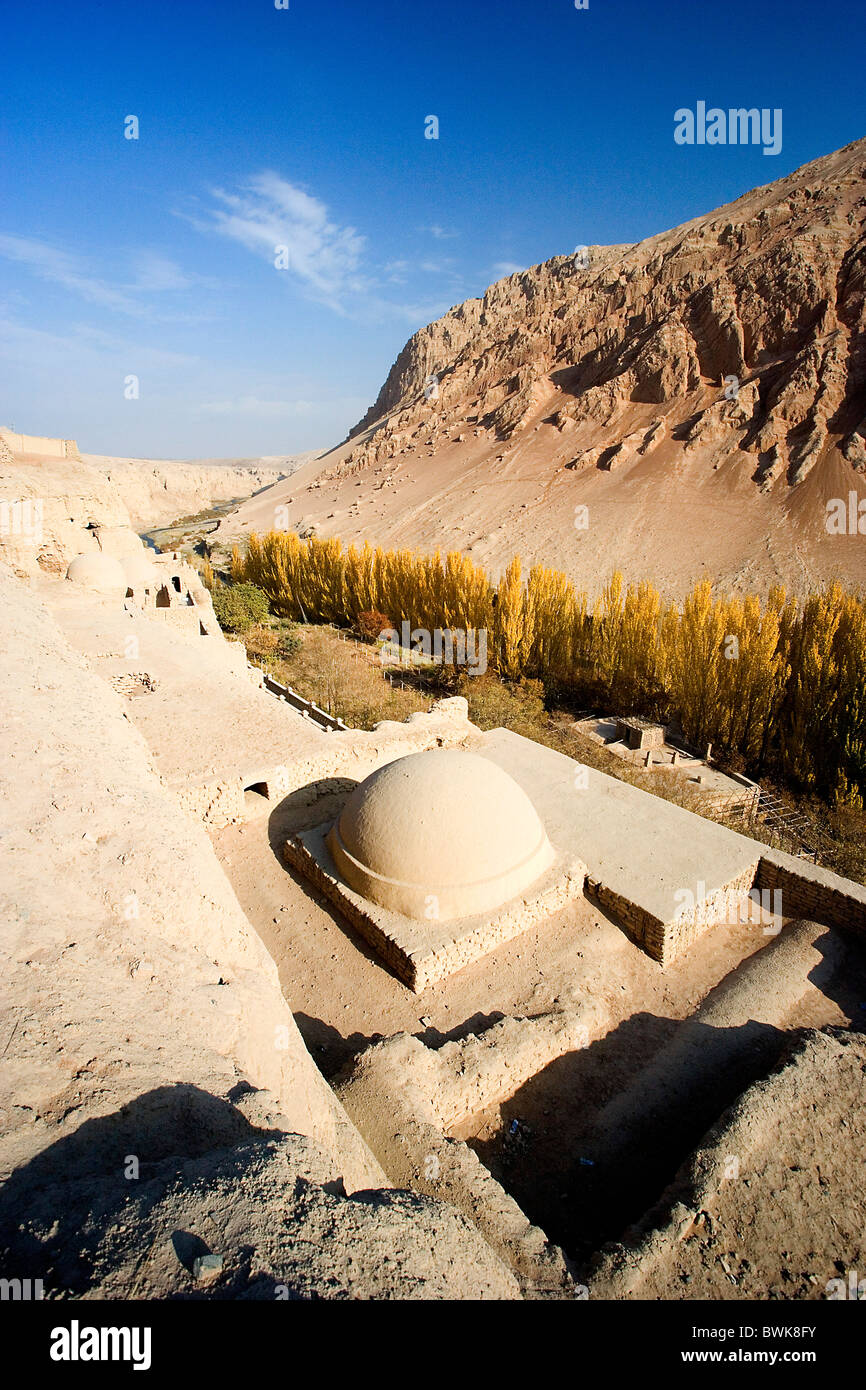 China Asia Silk Road Xinjiang autonomous area field Turpan Turfan ...