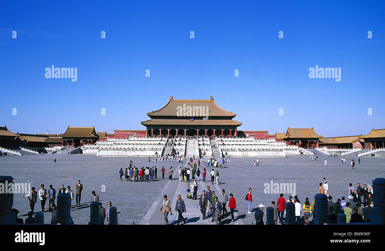 China Asia Beijing Peking forbidden town city place space building ...
