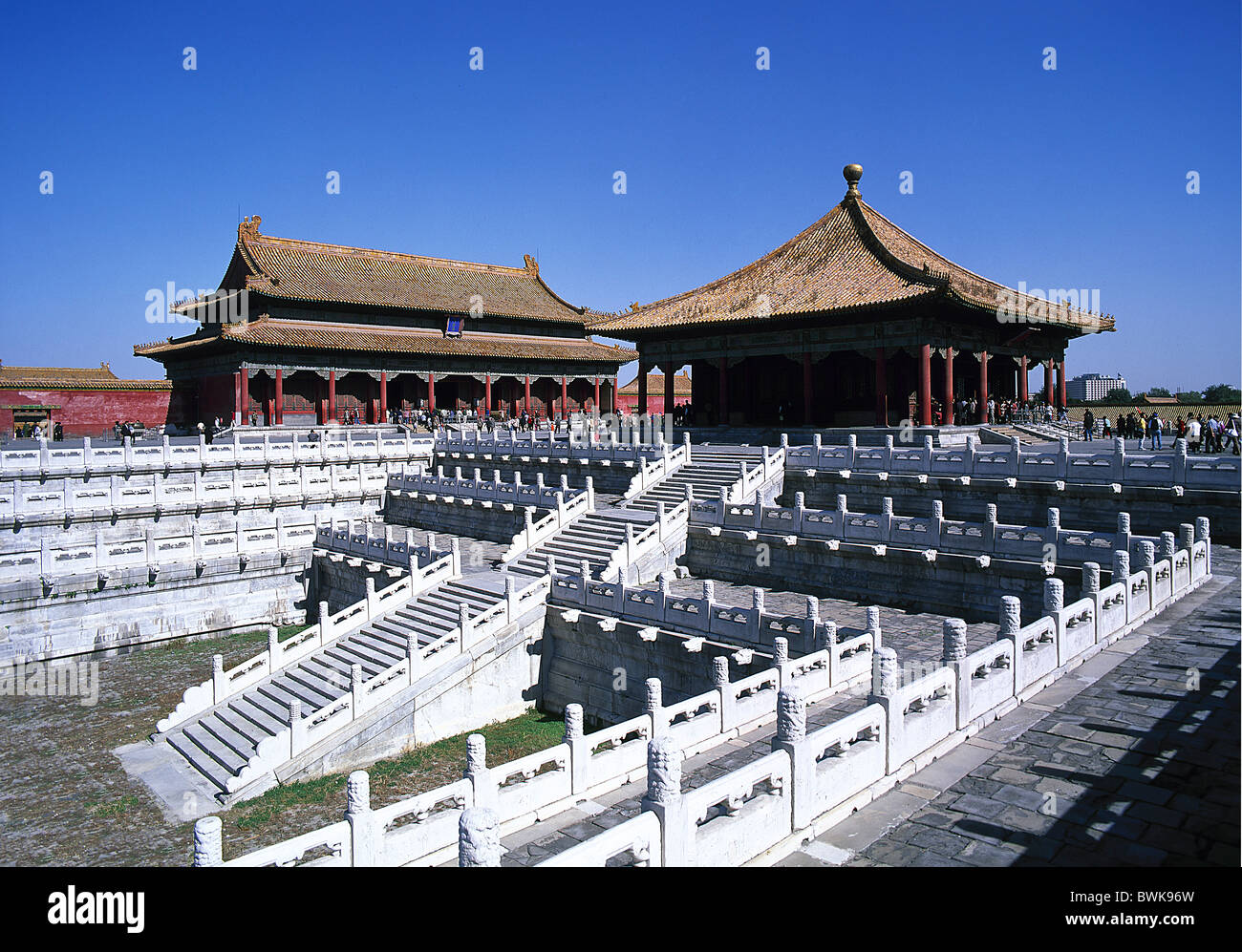 China Asia Beijing Peking forbidden town city place space building ...